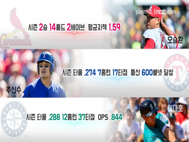 [1393회] [MLB 핫토크] 여니가 전하는 코리안 메이저리거 2016 시즌 전반기 성적!! | MLB 코리안빅리거 출전 경기; | 만나면 좋은 친구 MBC